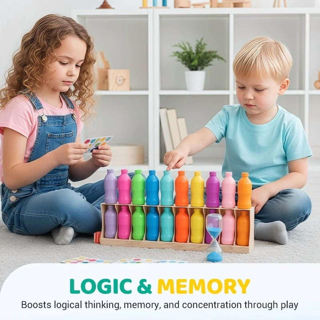 VWRXBZ Color Matching Memory Game, Brain Training Educational Toys wit ...
