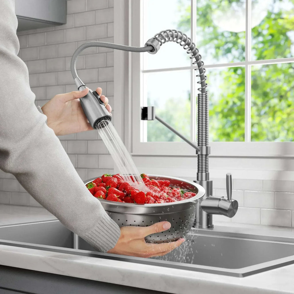 Delta Pull Down High Arc Single Handle Kitchen Faucet