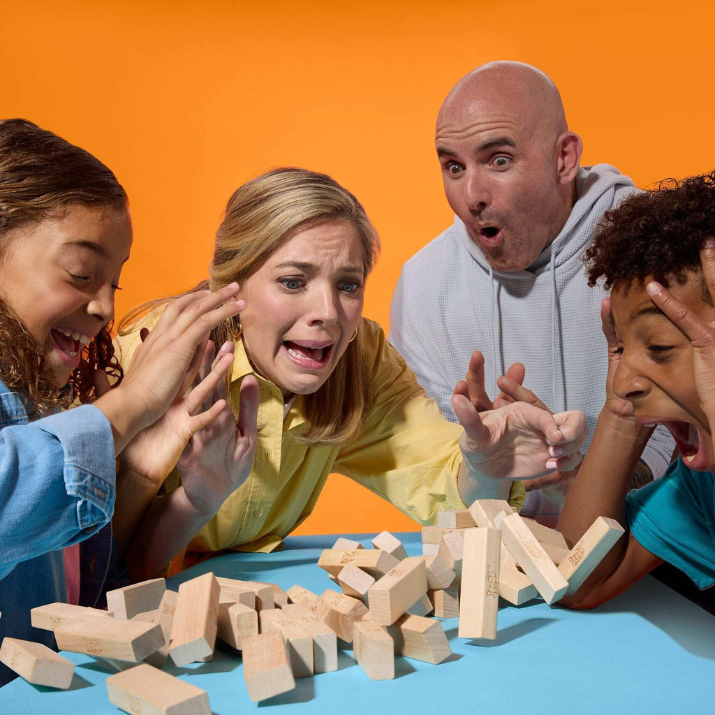 Juego oficial de Jenga de Hasbro Games con dado digital, juego de fies ...