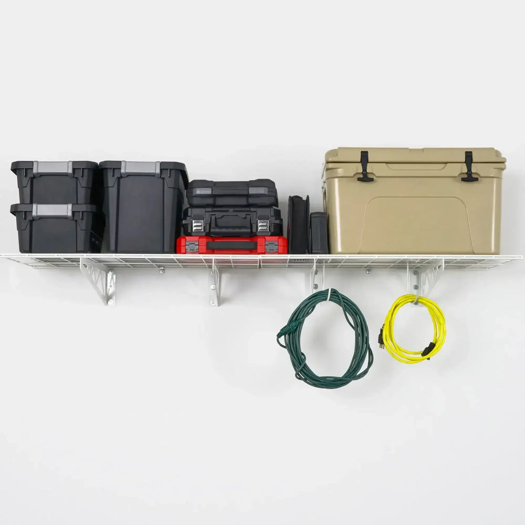 SafeRacks Wall Shelf Combo Kit, Two Shelves, Four Deck Hooks– Brands ...