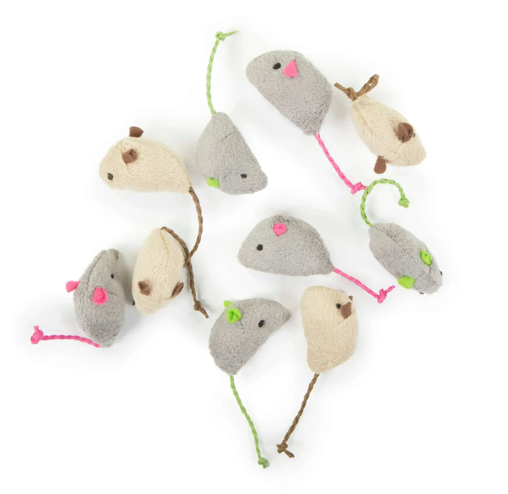 SmartyKat Skitter Critters Value Pack, Soft Plush Catnip Filled Mice C ...
