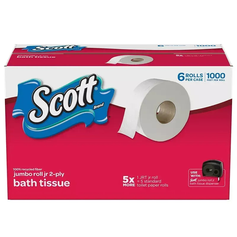 Scott Jumbo Roll Toilet Paper, 6 pk./1,000 sheets per roll– Brands For ...