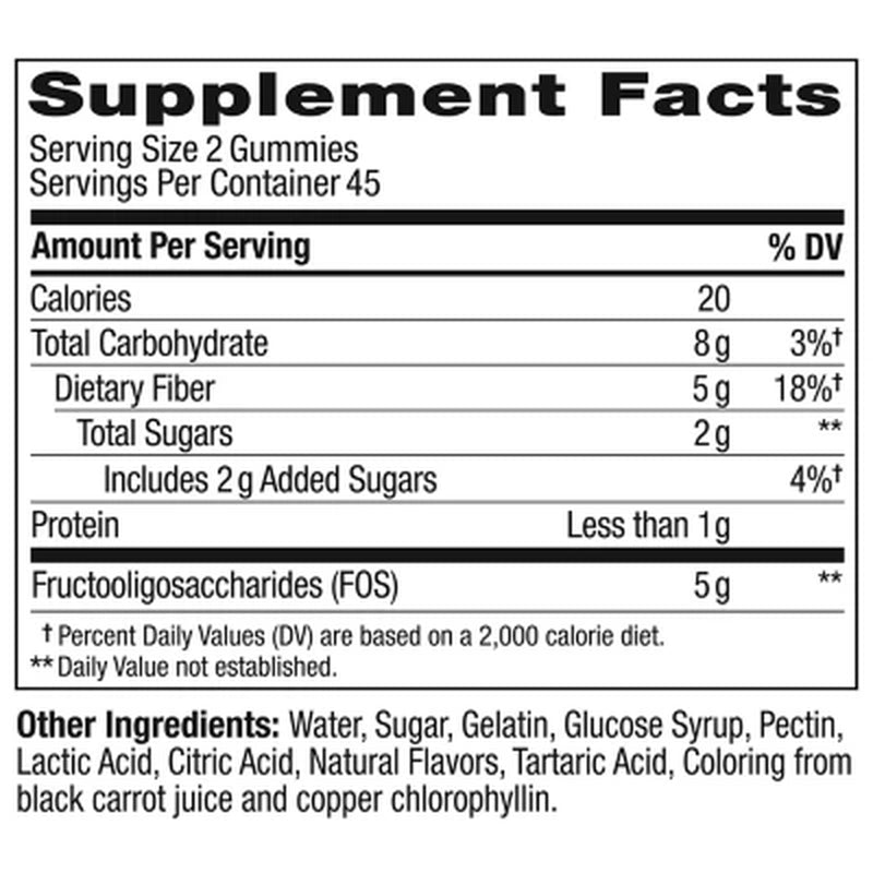 OLLY Fiber Gummy Rings 5G Prebiotic Fiber, Strawberry Watermelon (90 C ...