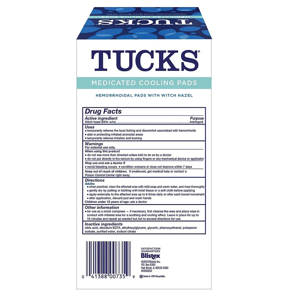Tucks Medicated Cool Pads, 200 ct.– Brands For Less USA
