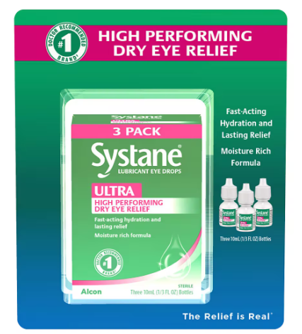 Systane Ultra Lubrication Eye Drops, 3 pk./10mL– Brands For Less USA