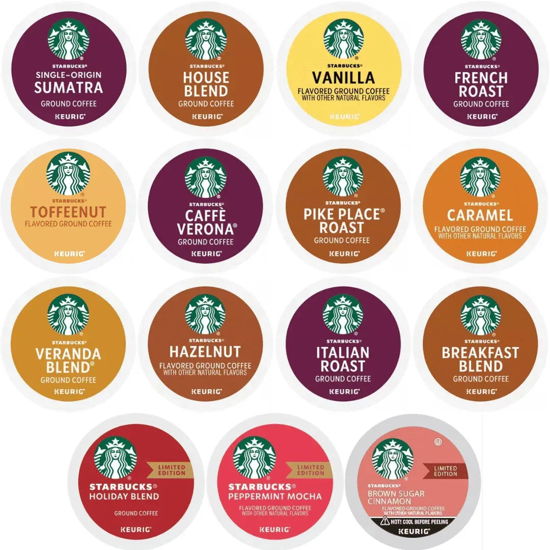 30 Count—Starbucks Variety Pack Sampler K-Cup Coffee Pods—Including St ...