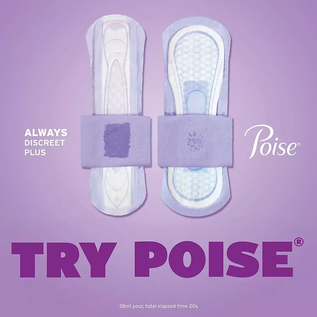Poise Incontinence & Postpartum Pads for Bladder Leaks, 6 Drop Ultimat ...