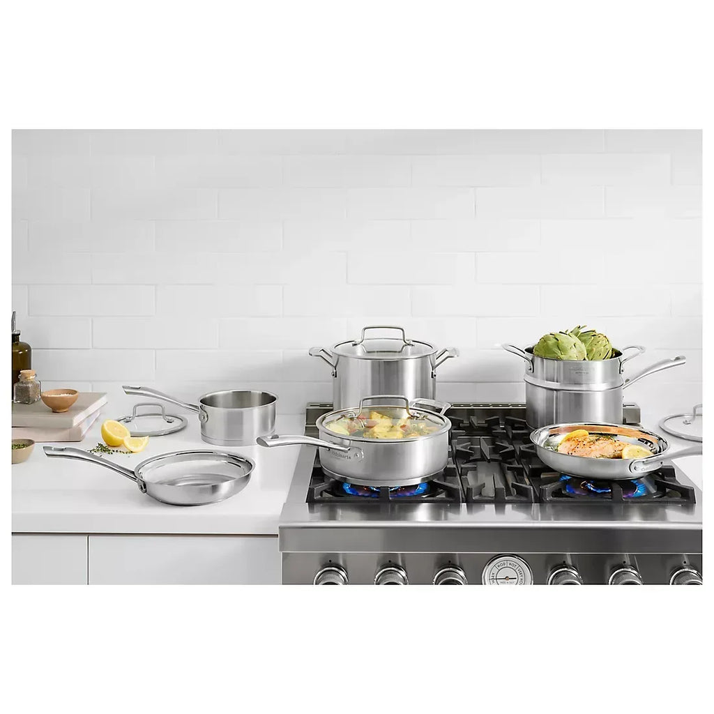 Cuisinart 11-Pc. Single Ply Professional Stainless Steel Cookware Set ...
