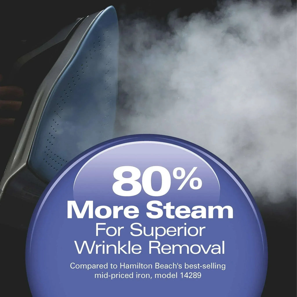 Hamilton Beach Durathon Clothing Iron, Steam Iron for Clothes with Non ...