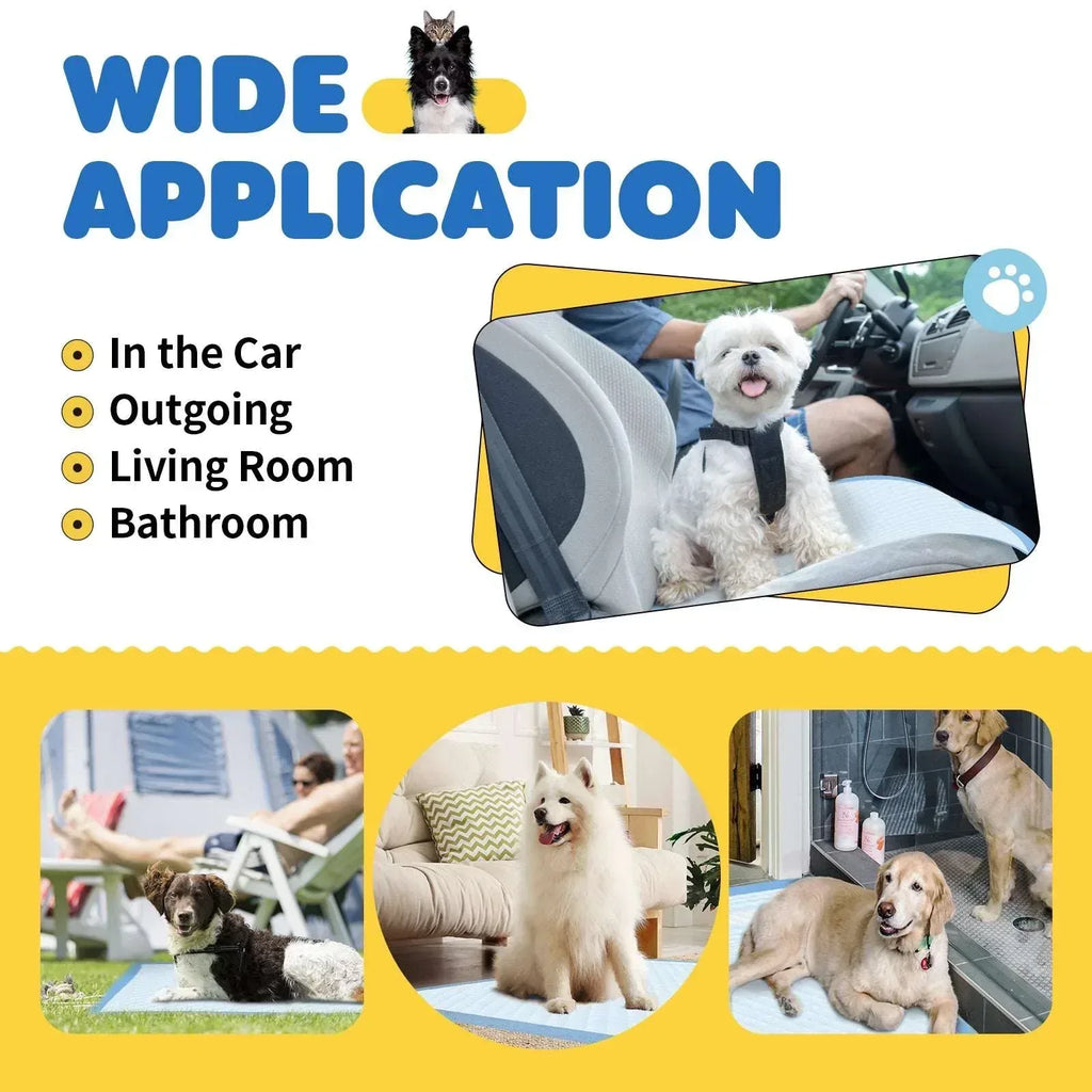 Powools Puppy Pads, 33.5" x 27.5" X-Large 6-Layer 100 Pack Dog Wee Wee ...