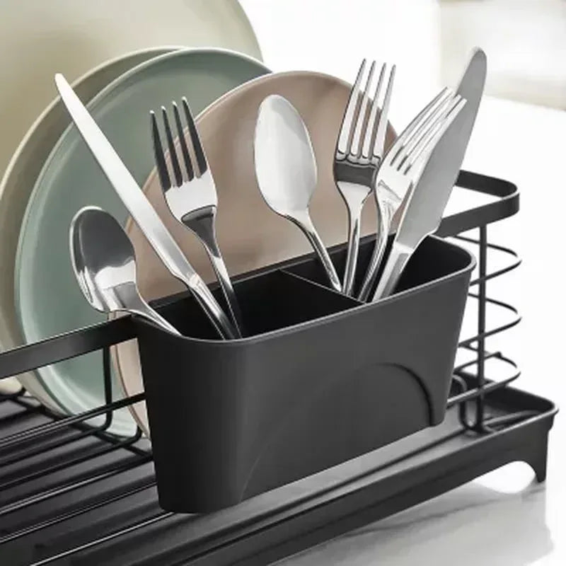 Member'S Mark Modern Dish Rack with Utensil Caddy and Glassware Holder ...