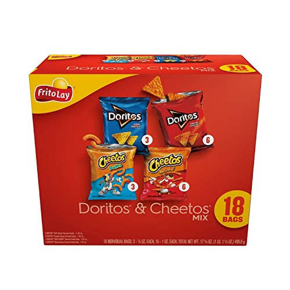 Doritos & Cheetos Mix Variety Pack Snack Chips, 18 Count Multipack ...