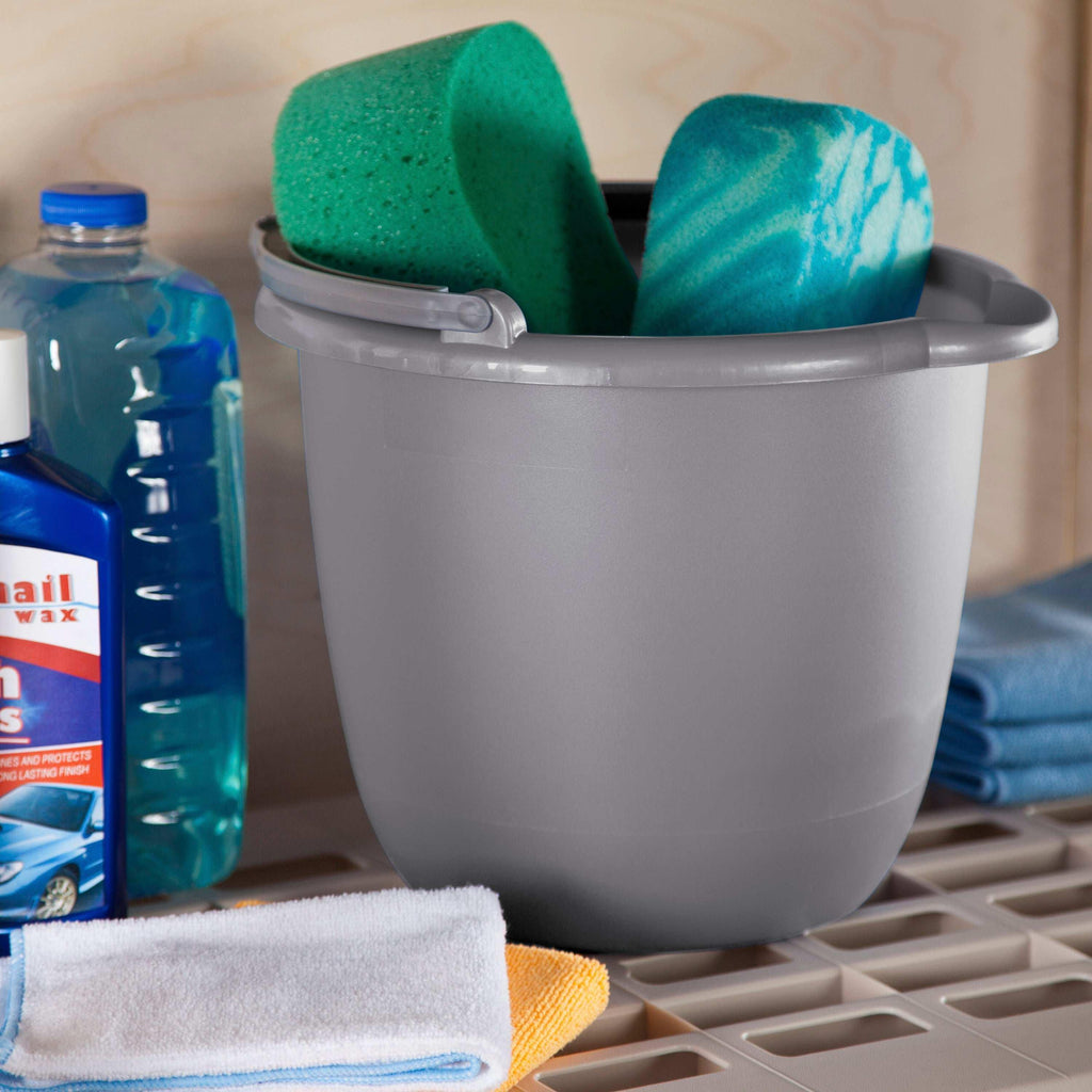 Sterilite 10 Qt. Spout Pail Classic Titanium– Brands For Less USA