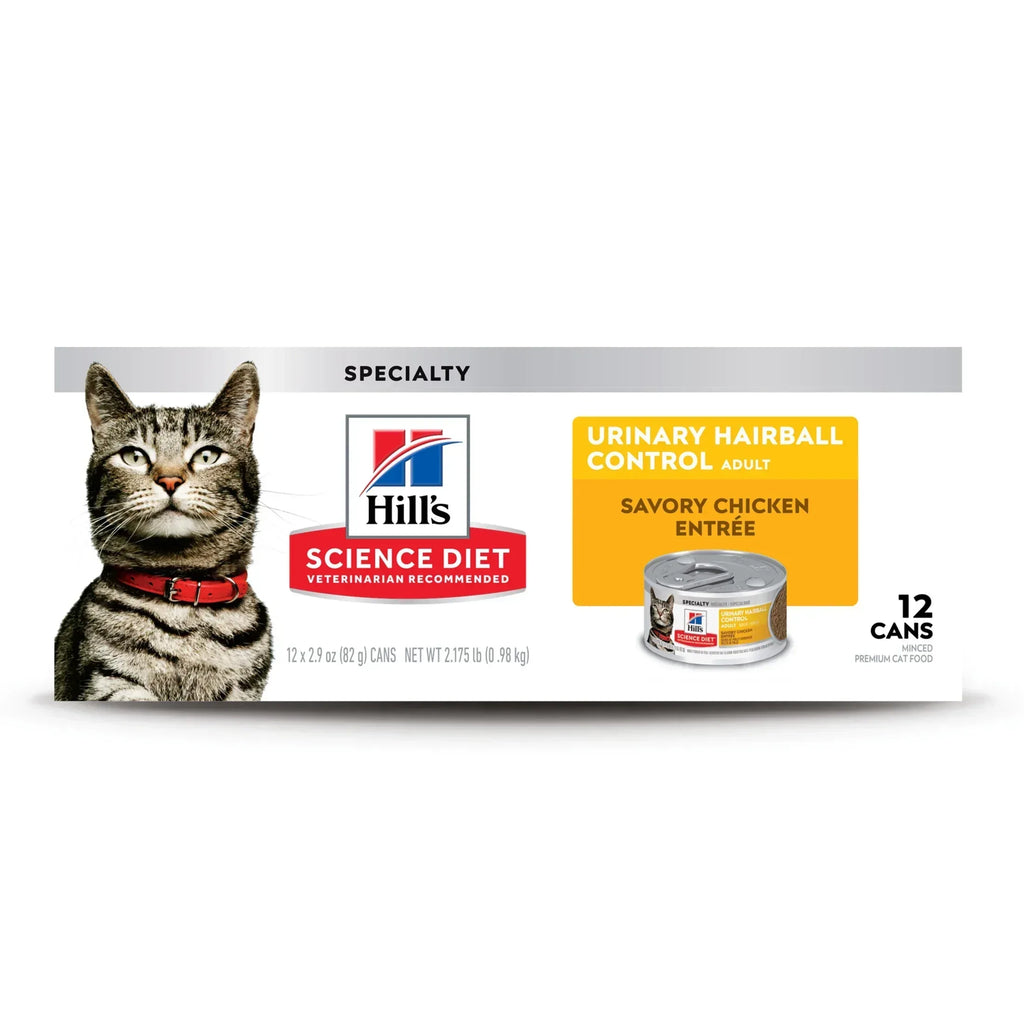 Hill's Science Diet Urinary & Hairball Control Multipack Wet Cat Food ...