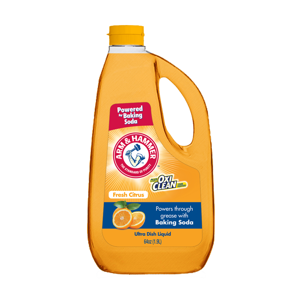 Arm & Hammer + Oxi Clean Ultra Dish Liquid Soap, Fresh Citrus, 64 oz ...