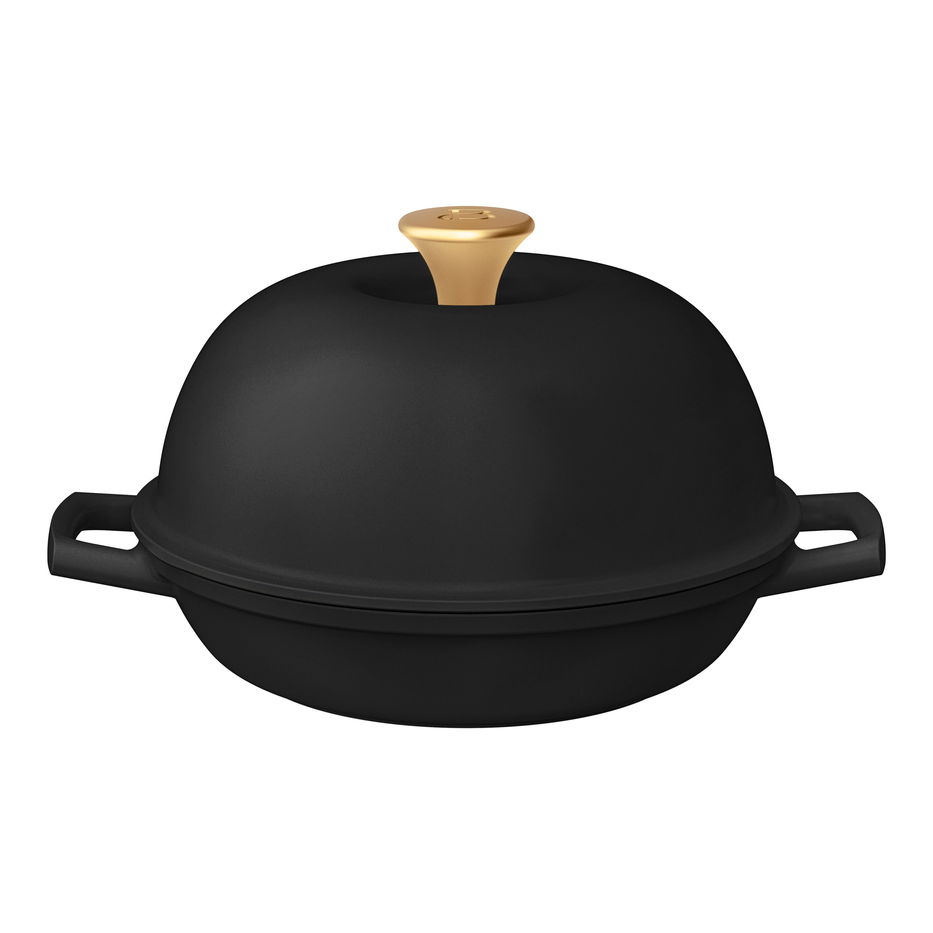 Beautiful Enameled Cast Iron Bread Oven, 10 inch, Round, Black Sesame ...