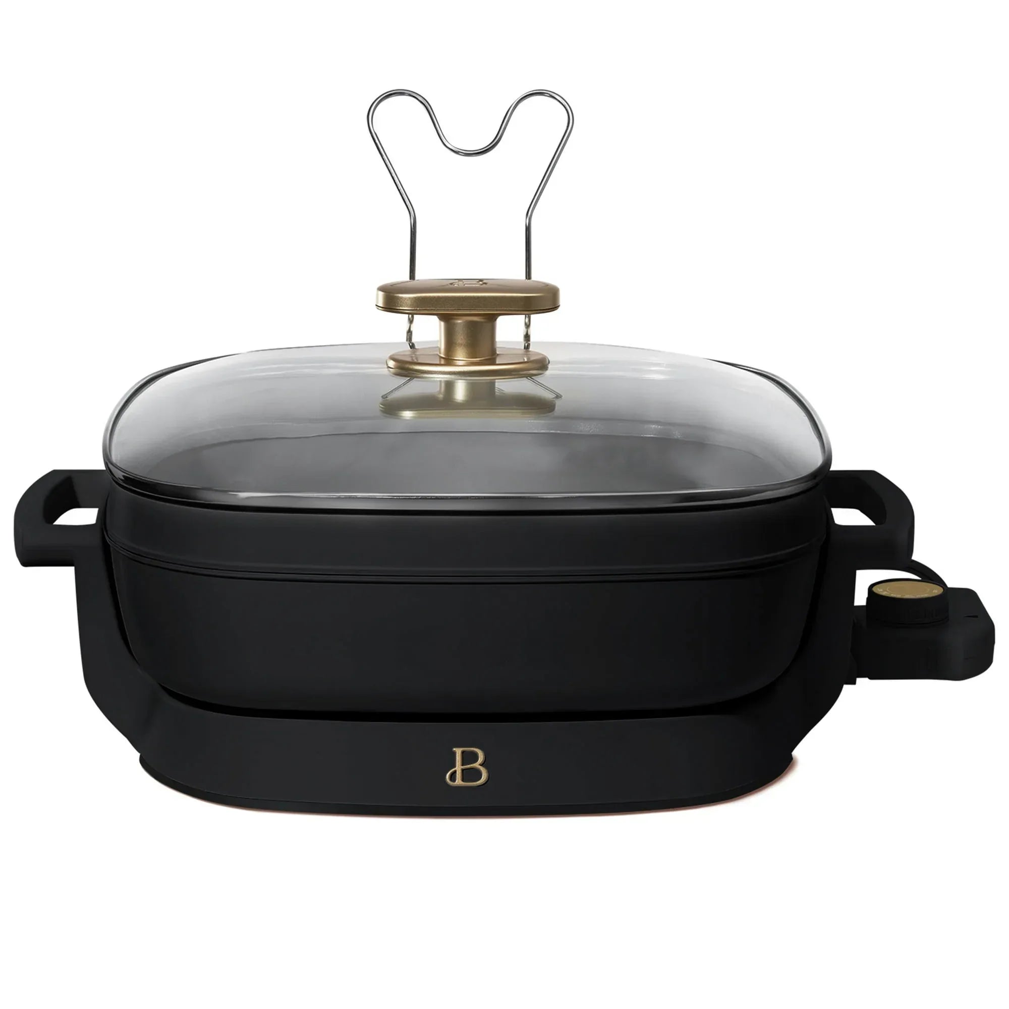 Beautiful 5 in 1 Electric Skillet - Expandable up to 7 Qt with Glass L ...