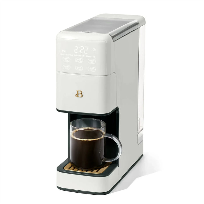 Beautiful Perfect Grind™ Programmable Single Serve Coffee Maker, White ...