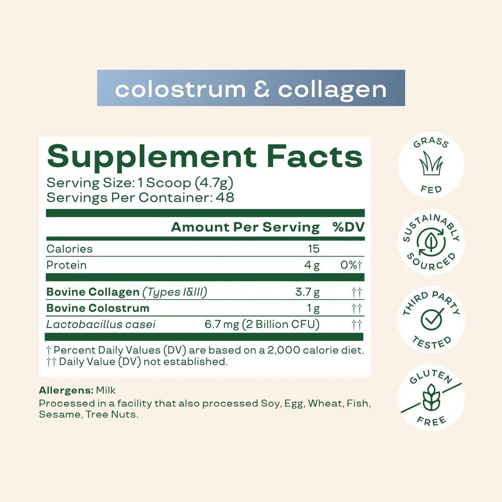 Bloom Nutrition Colostrum & Collagen Peptides, 0.64 lbs.– Brands For ...