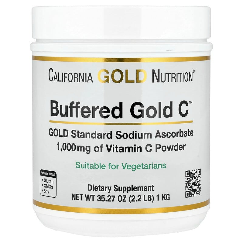 California Gold Nutrition, Buffered Gold C™, Non-Acidic Vitamin C Powd ...