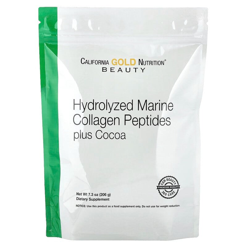 California Gold Nutrition, Hydrolyzed Marine Collagen Peptides with Co ...