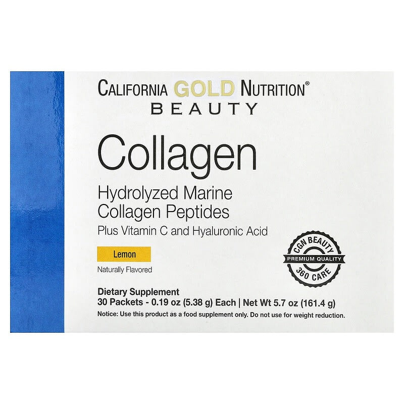 California Gold Nutrition, Marine Collagen Peptides Plus Vitamin C and ...