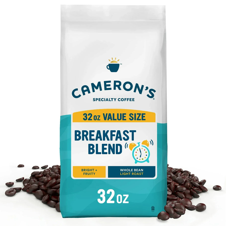 Cameron's Coffee Breakfast Blend Light Roast Whole Bean Coffee - 32oz ...