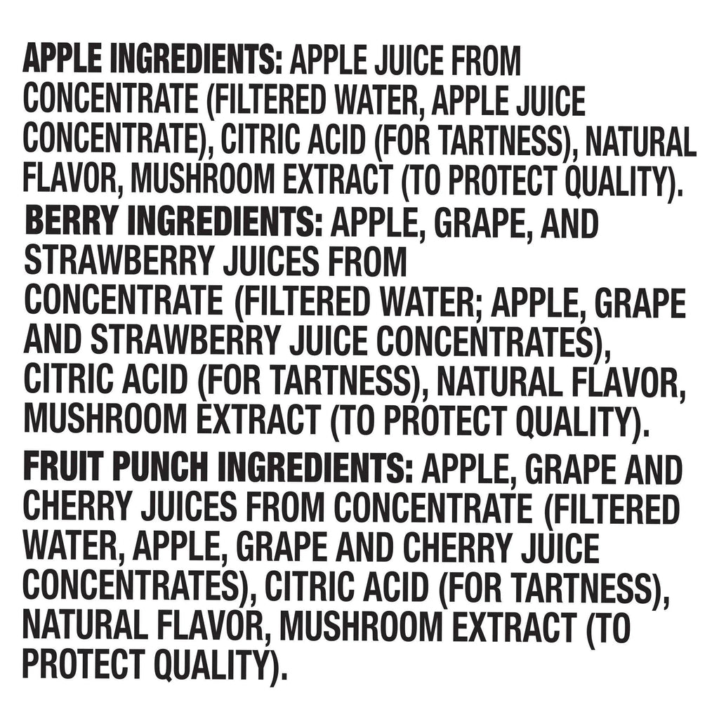 Capri Sun, 100% jugo, paquete variado, 6 fl oz, 40 unidades– Brands For ...