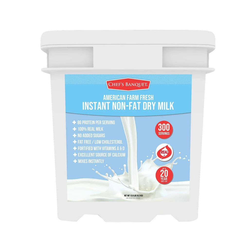 Chef's Banquet Instant Non-Fat Dry Milk (300 Total Servings)– Brands ...