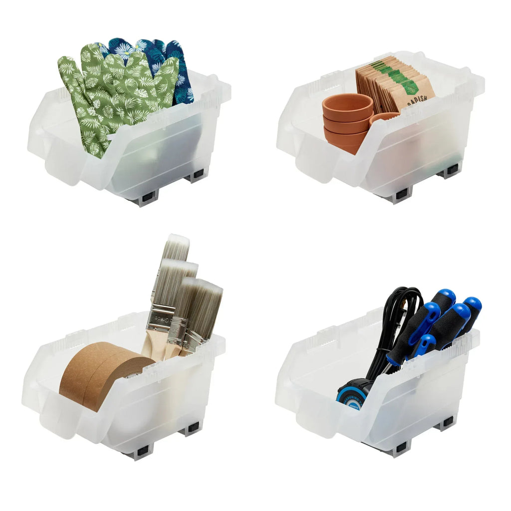 Clearly Stacking Storage Bins, 16-pack– Brands For Less USA