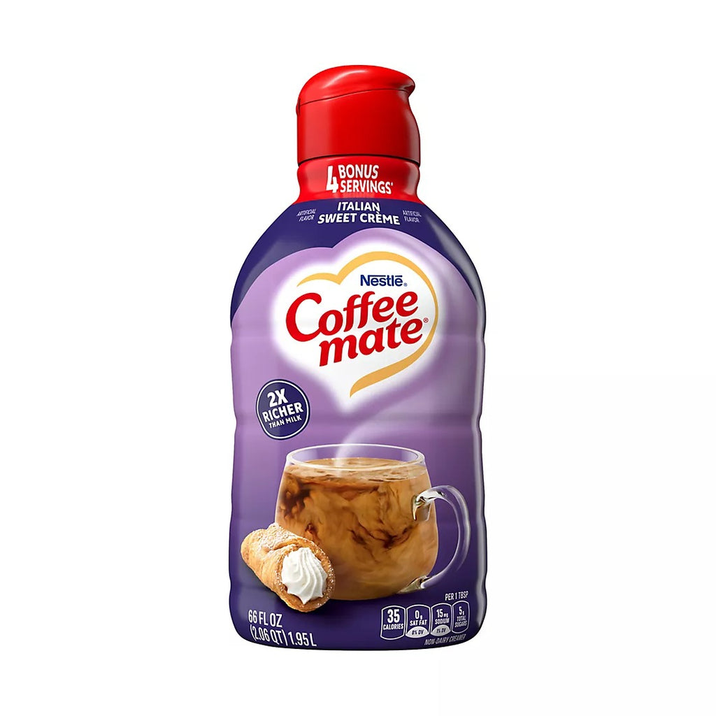 Coffee Mate Italian Sweet Creme Flavored Coffee Creamer, Non-Dairy, Gl ...