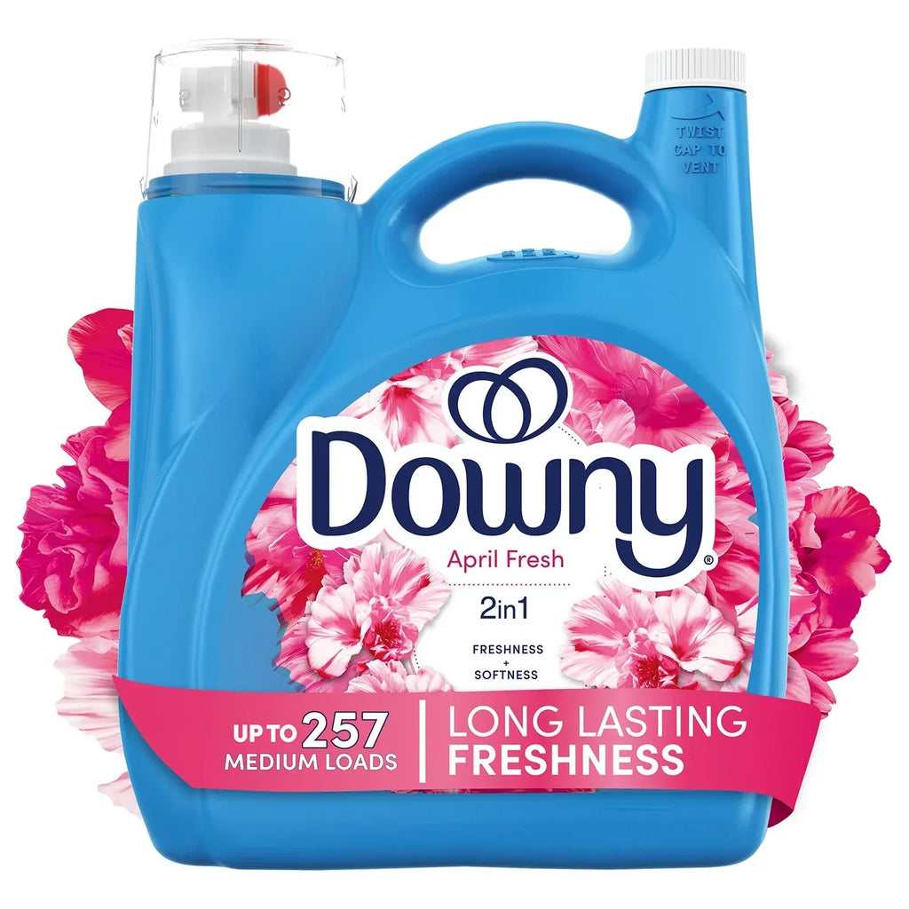 Downy Soft & Fresh Liquid Fabric Softener, April Fresh, 257 loads, 150 ...