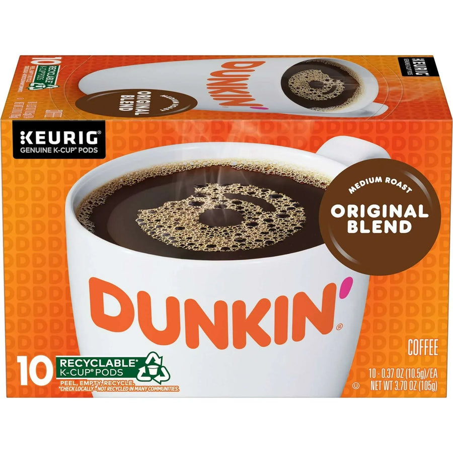 Dunkin’ Original Blend Medium Roast Coffee, Keurig K Cup Pods, 10 Coun ...