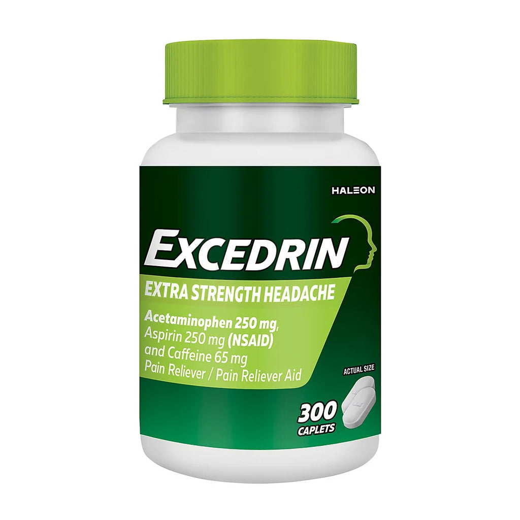 Excedrin Extra Strength Pain Relief Caplets, 300 Count– Brands For Less USA