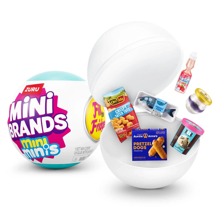 Mini Brands Fill the Fridge S1 Blindbox Capsule, Collectible Unbox Sur ...