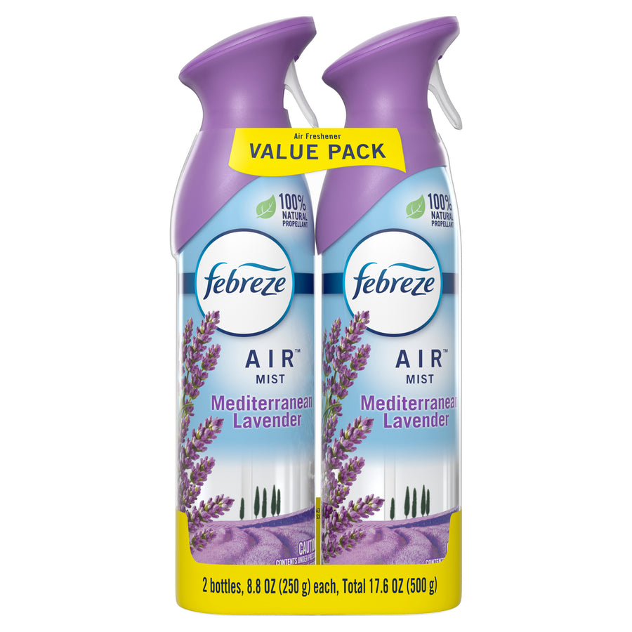 Febreze Air Freshener Spray, Odor-Fighting Room Spray, Mediterranean L ...