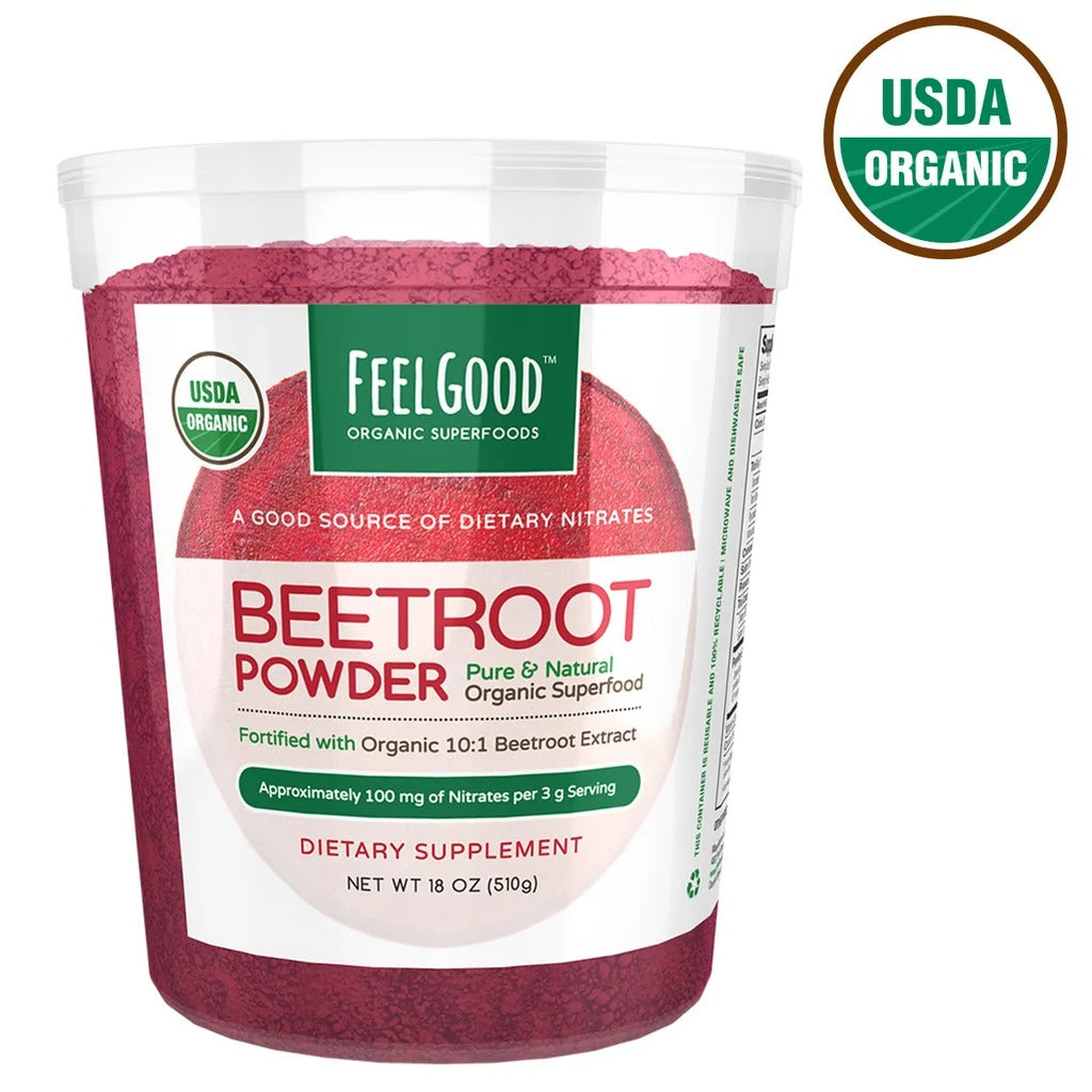 Feel Good USDA Organic Beetroot Powder, 18 Ounces– Brands For Less USA