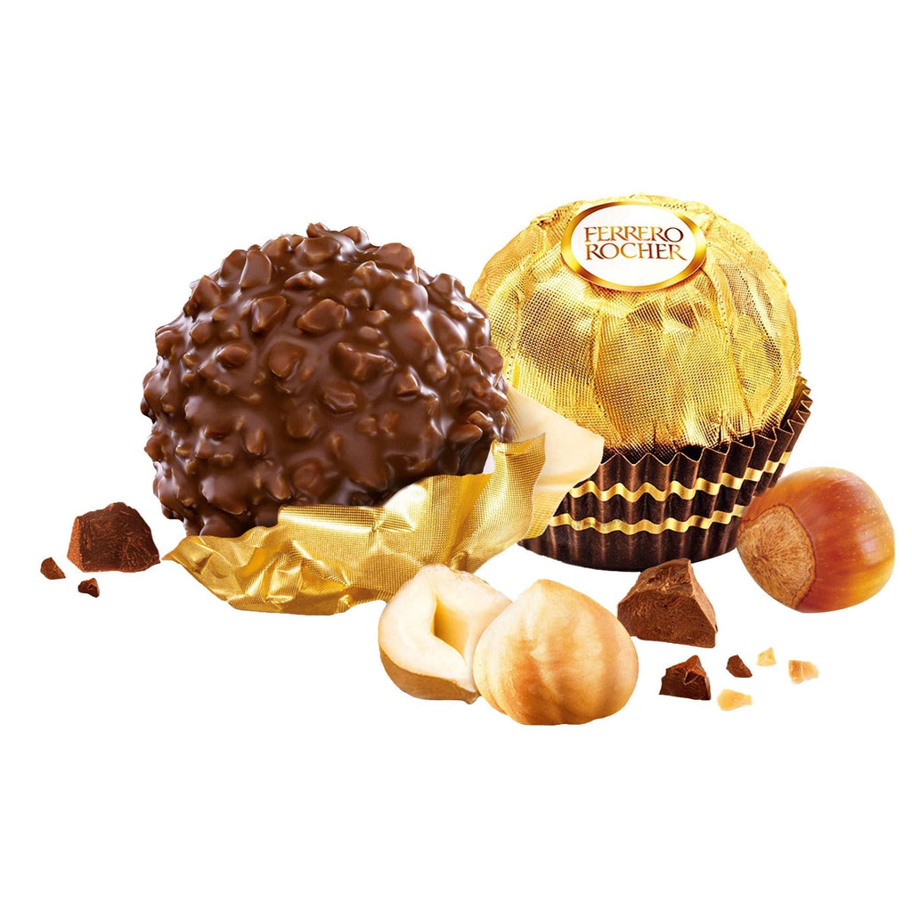 Ferrero Rocher, bombones de chocolate con leche y avellanas, 600 g, 48 ...