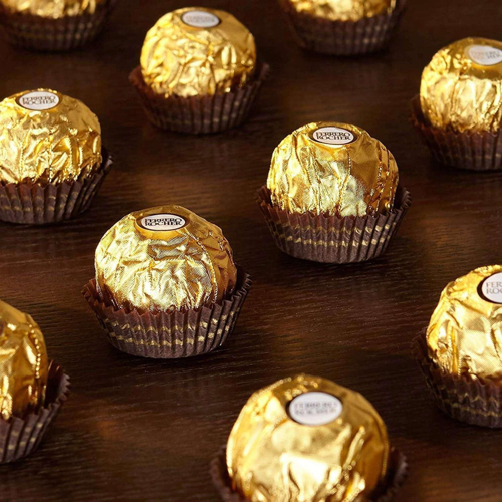 Ferrero Rocher, Milk Chocolate Hazelnut Candy, 21.2 oz, 48 Count ...