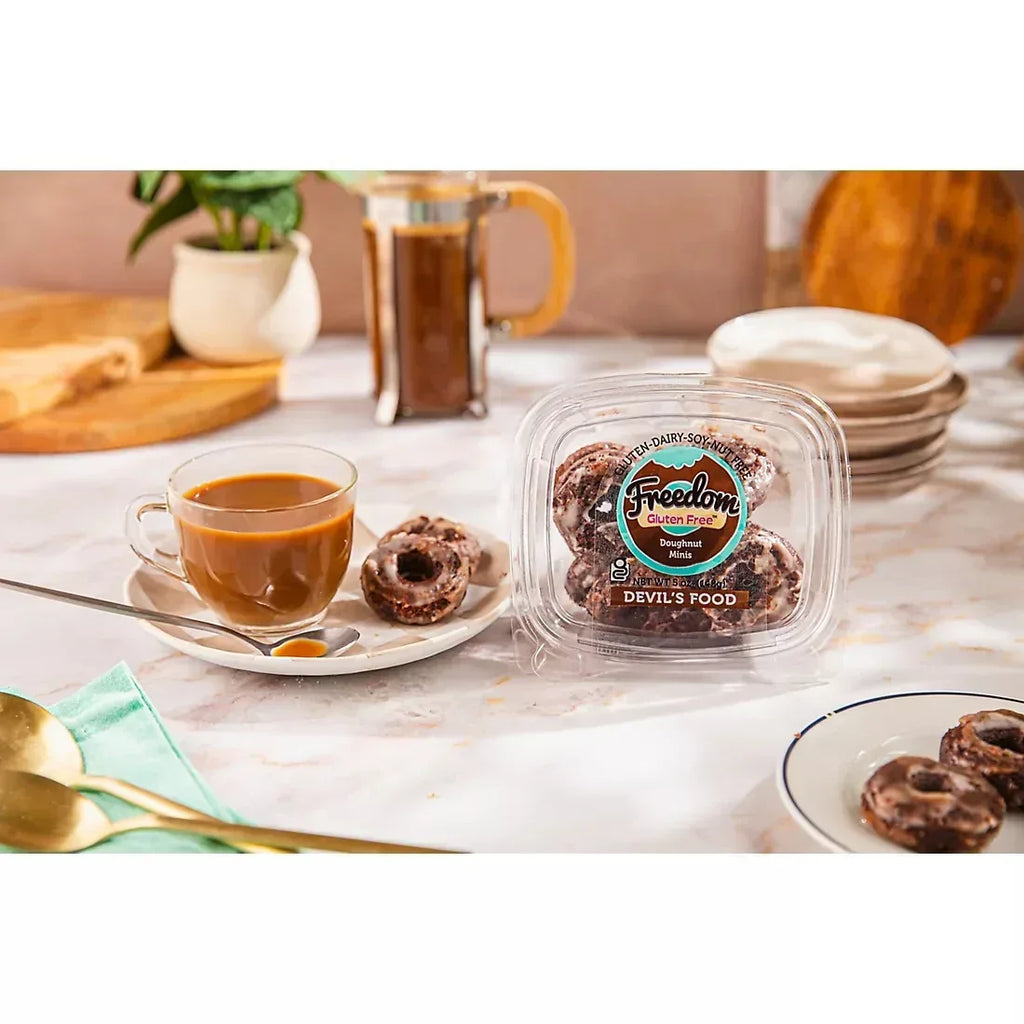 Freedom Gluten-Free Devils Food Chocolate Doughnut Minis, 5 oz.– Brands ...