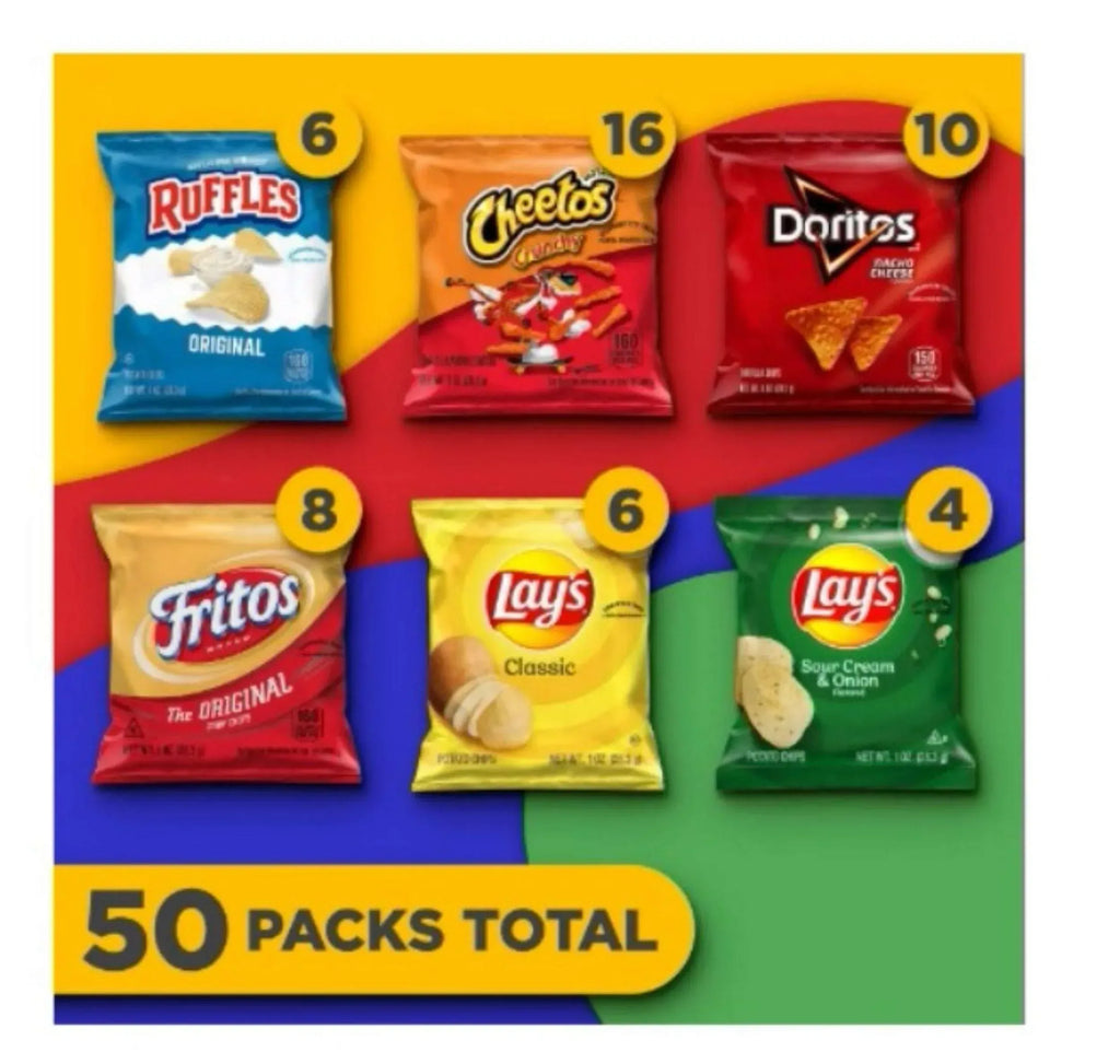 Paquete variado de papas fritas Frito-Lay Classic Mix, 50 unidades ...
