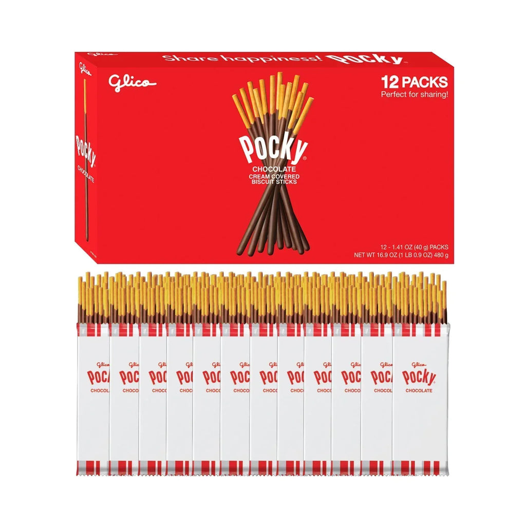 Glico Pocky Chocolate Covered Biscuit Sticks, 1.41 oz.,12 pk.– Brands ...