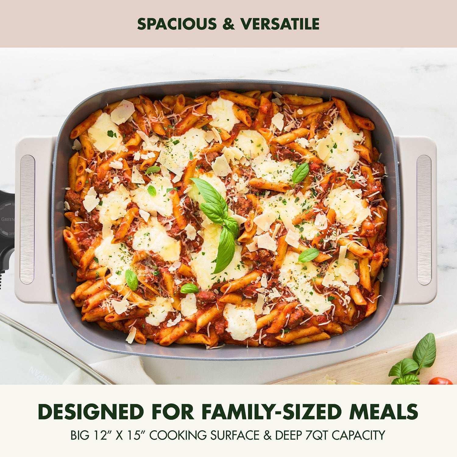 GreenPan Advanced 7-Quart Electric Ceramic Nonstick Skillet– Brands For ...