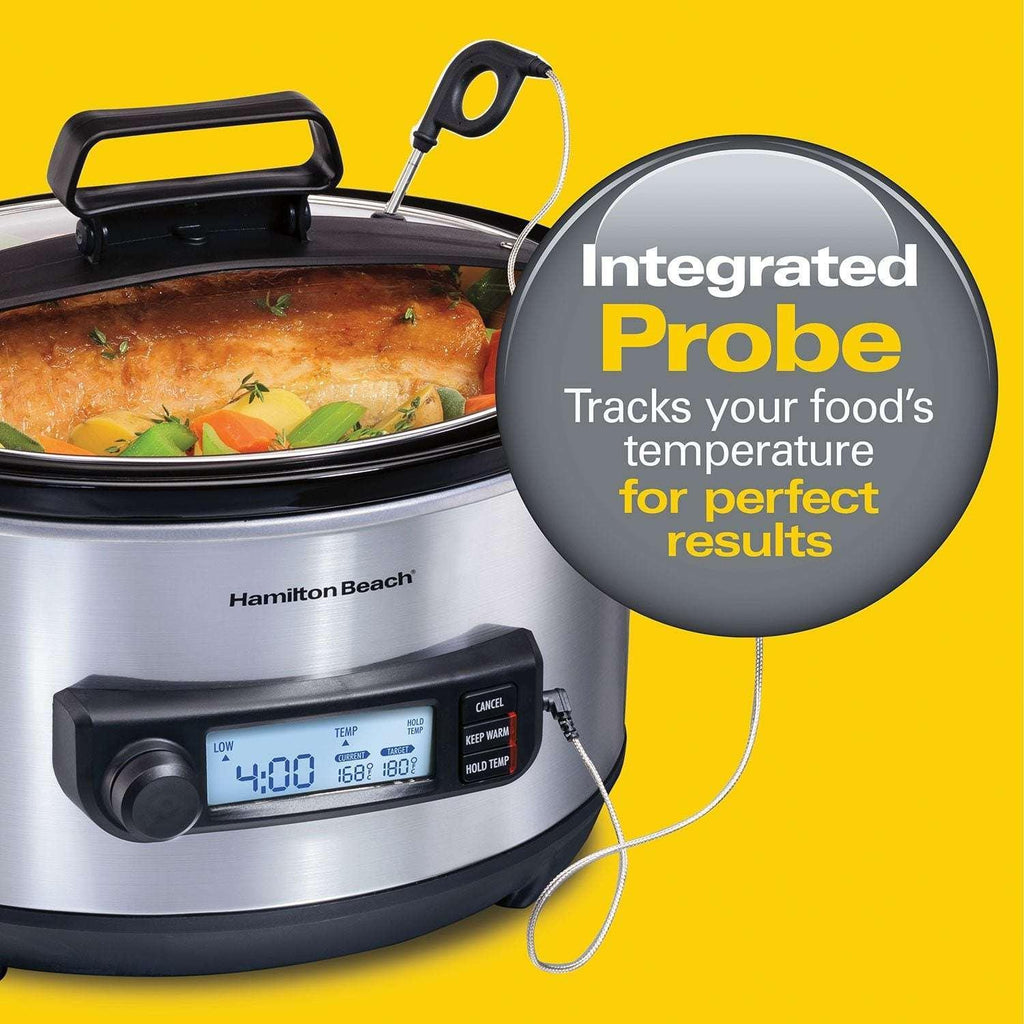 Hamilton Beach Temp Tracker 6-Quart Programmable Slow Cooker– Brands ...