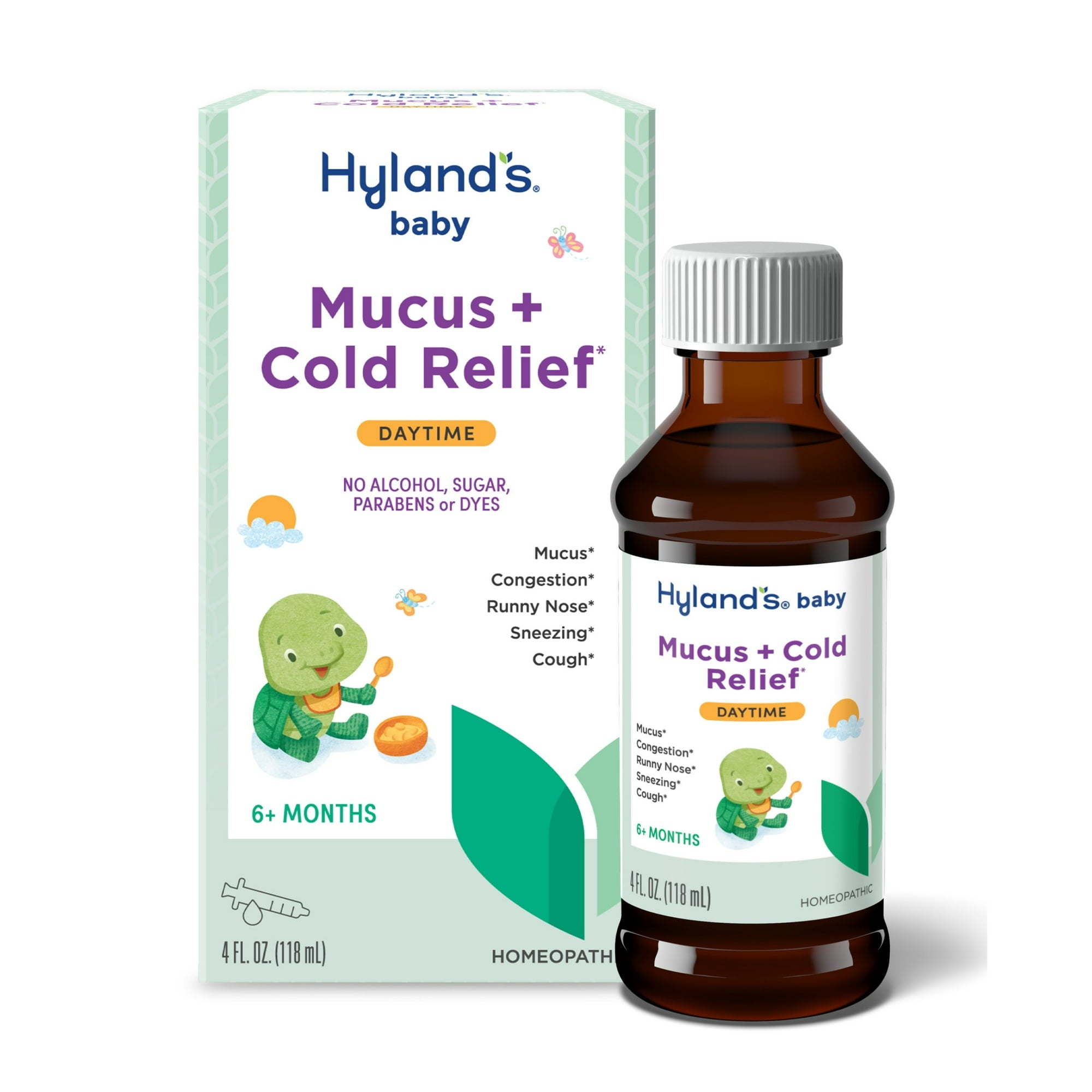 Hyland's Baby Mucus + Cold Relief, Daytime, Ages 6+ Months, 4 fl oz ...