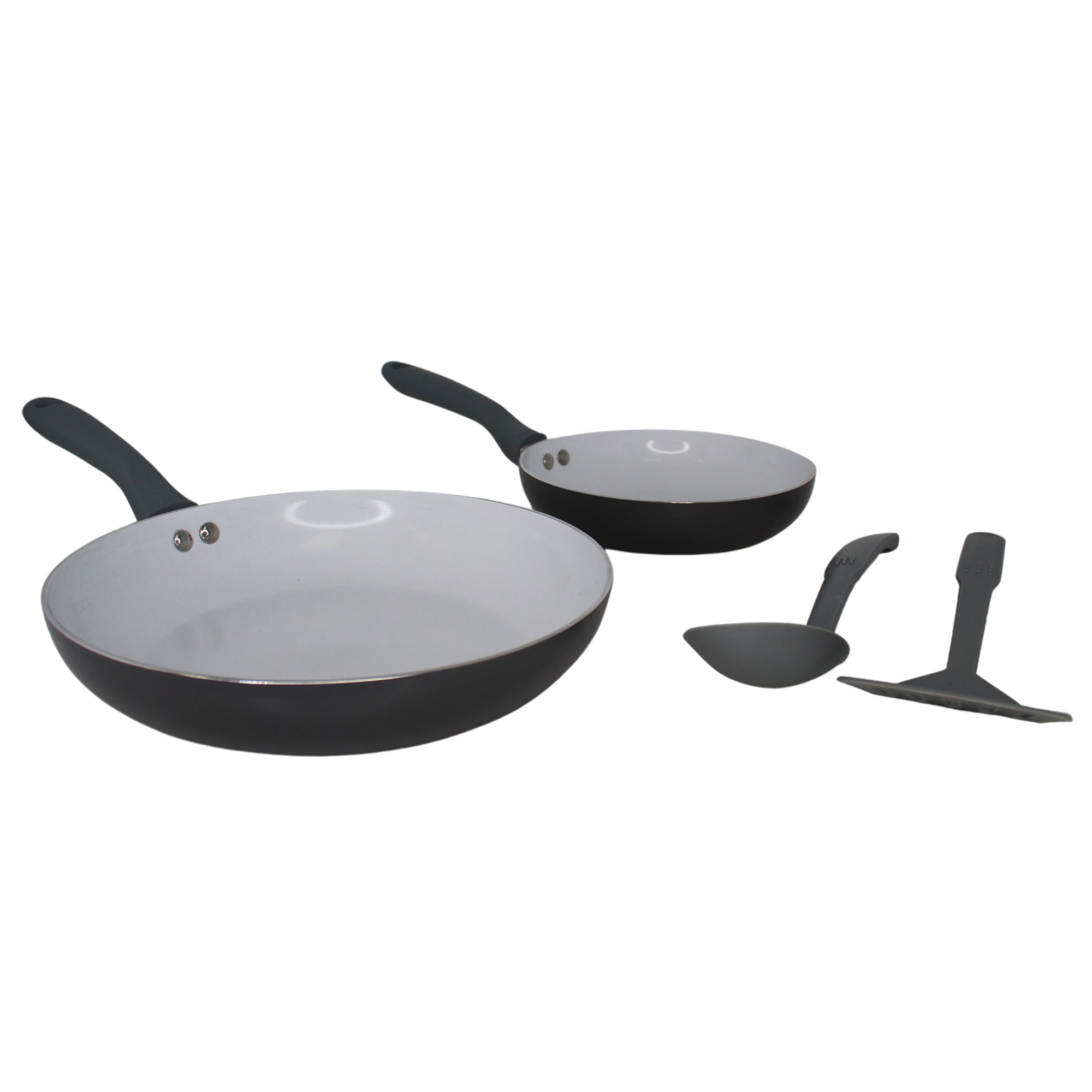IMUSA Nonstick Ceramic Cookware Set 4-Pieces, 8" and 10" Inches, with ...