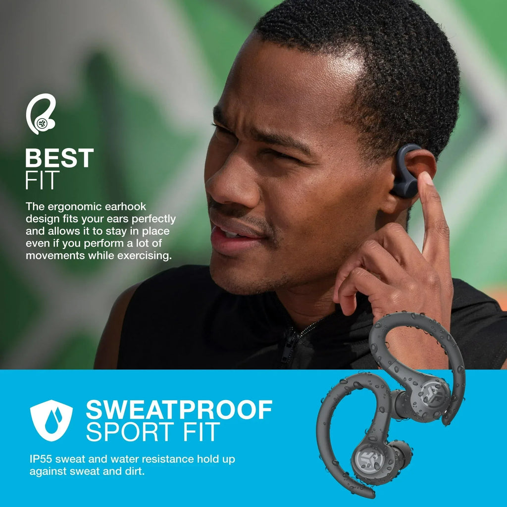 JLab Go Air Sport Bluetooth Earbuds, True Wireless with Charging Case ...
