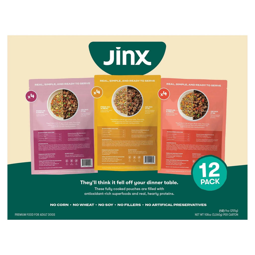 Jinx Homemades Variety Pack, Wet Dog Food Pack , 9oz , 12-count– Brands ...