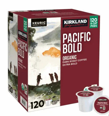 Kirkland Signature Coffee Organic Pacific Bold K-Cup Pod, 120-count ...