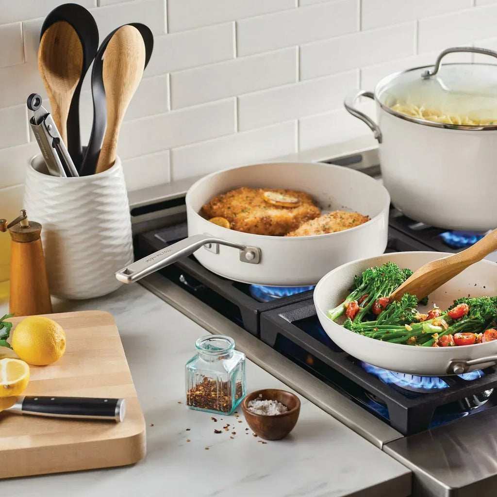 KitchenAid 12-piece Hard Anodized Ceramic Non-Stick Cookware Set ...